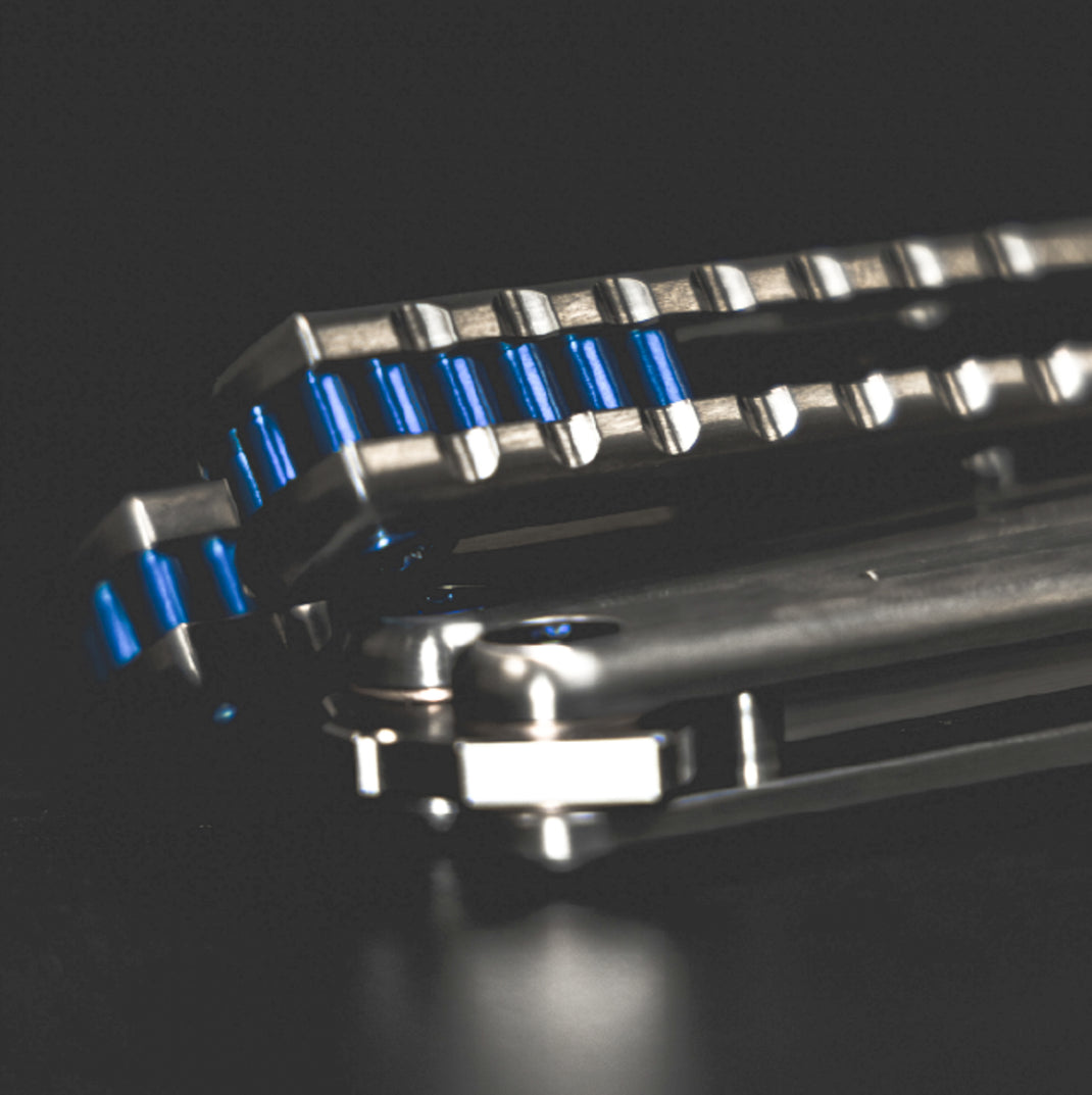 Zirblast Titanium Krake Rraken Tanto | USA Made Balisong (Butterfly ...