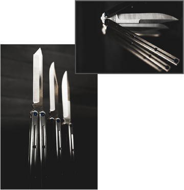 Titanium Krake Rraken Weehawk | USA Made Balisong (Butterfly Knife ...